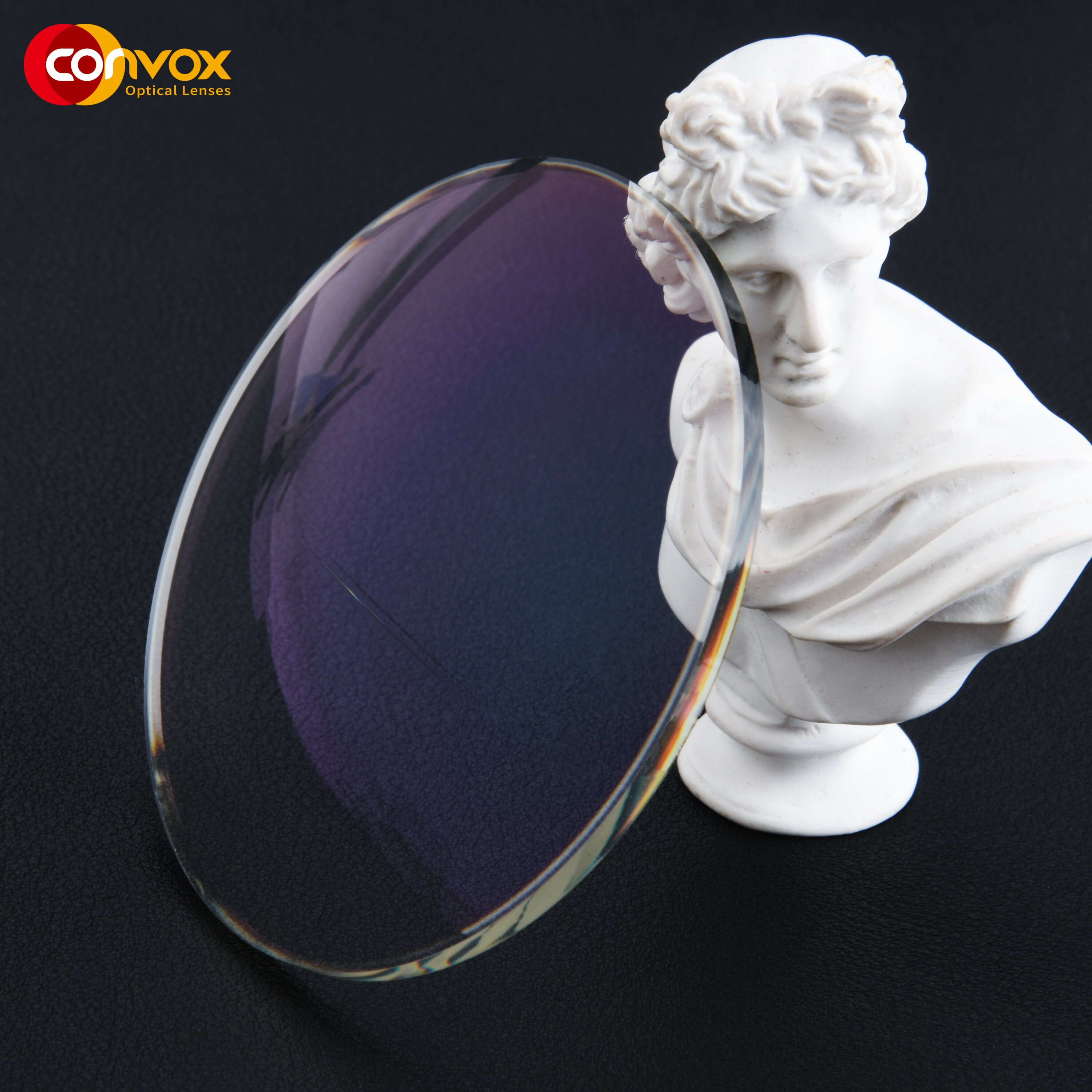 Wholesale High Index 1.74 Photochromic Gray Optical Lens Manufacturer ...