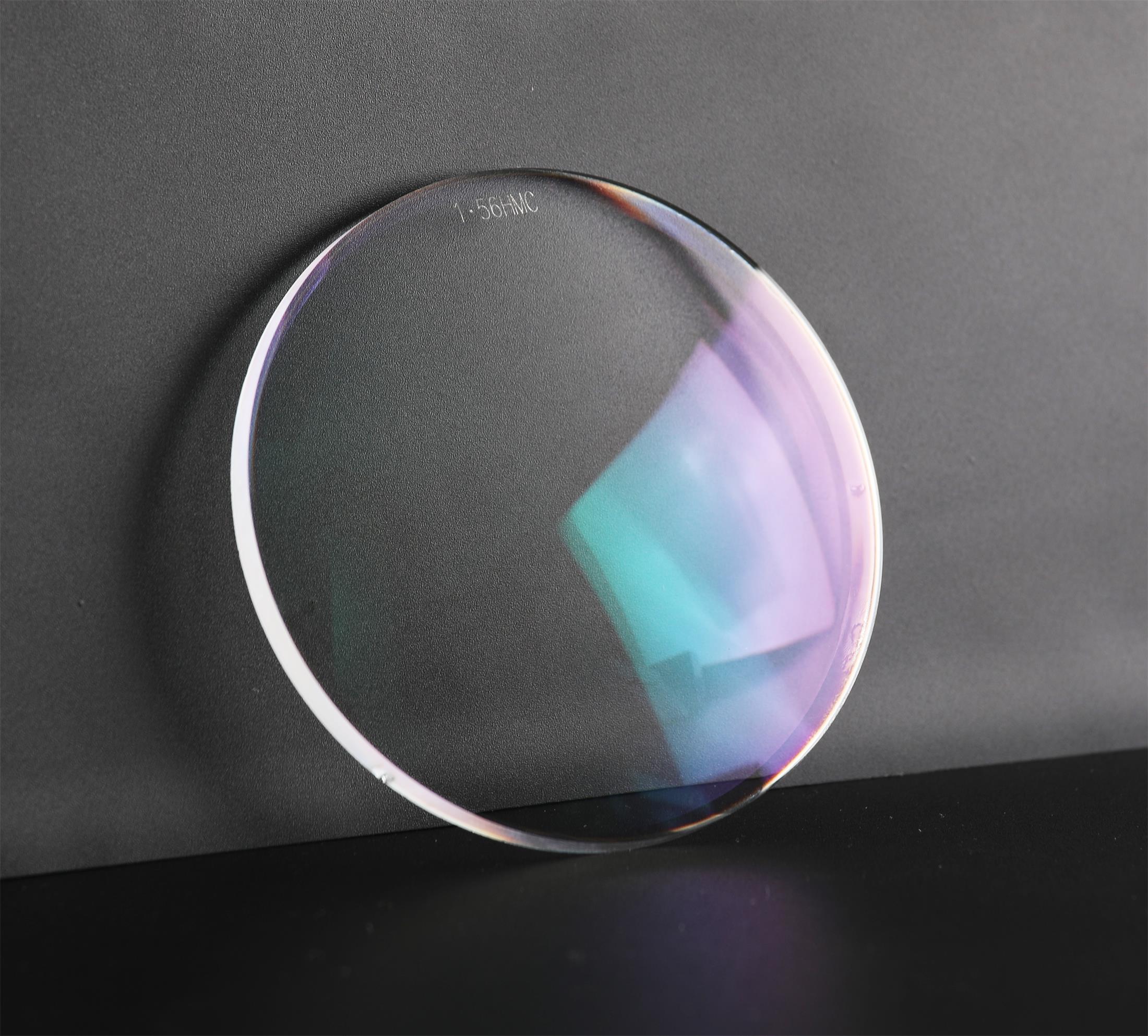 Wholesale 1.56 HMC 65/70mm hard multi coating green blue coating ...